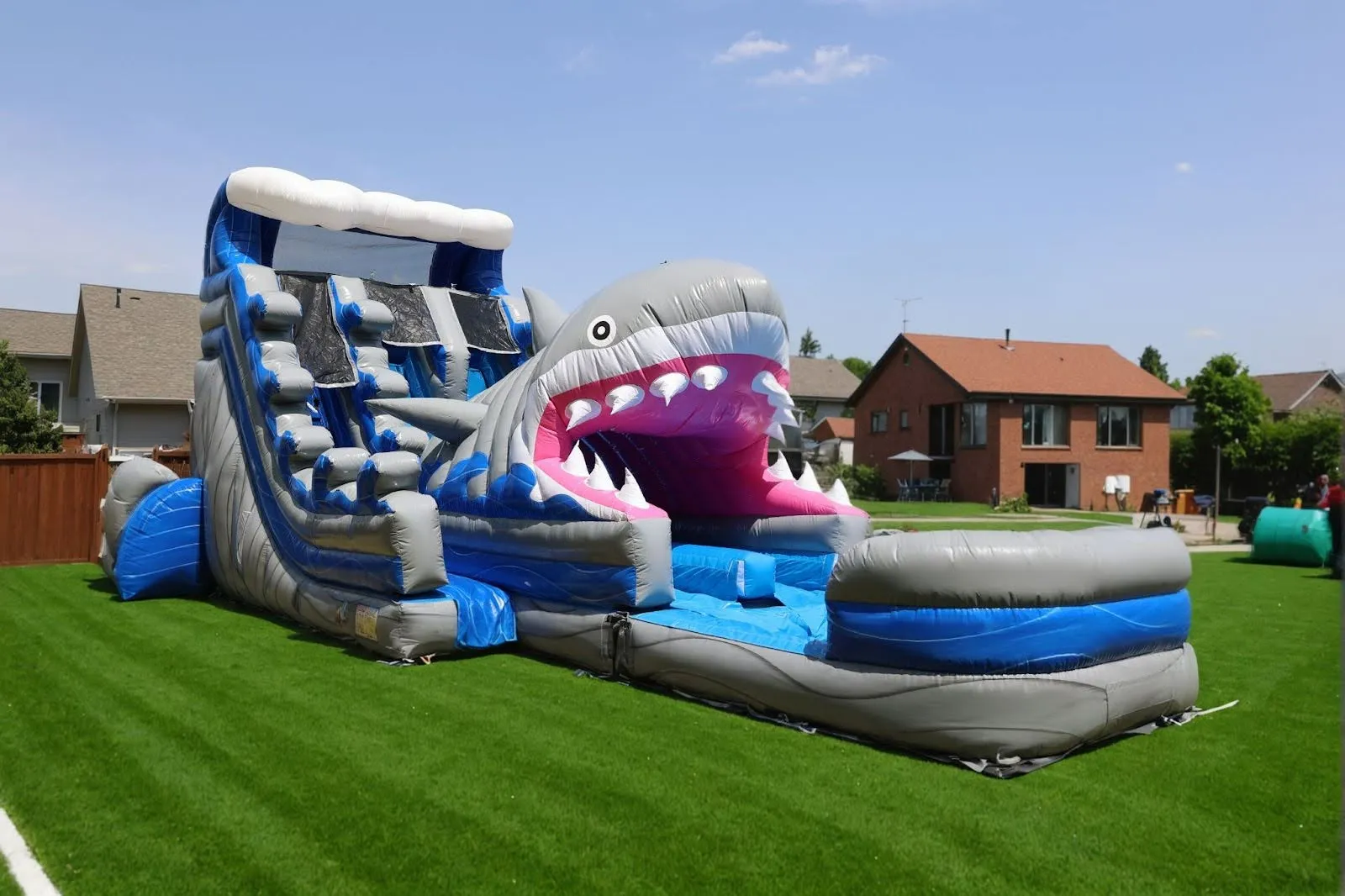 22 ft Monster Shark Water Slide – Dolphin party rental