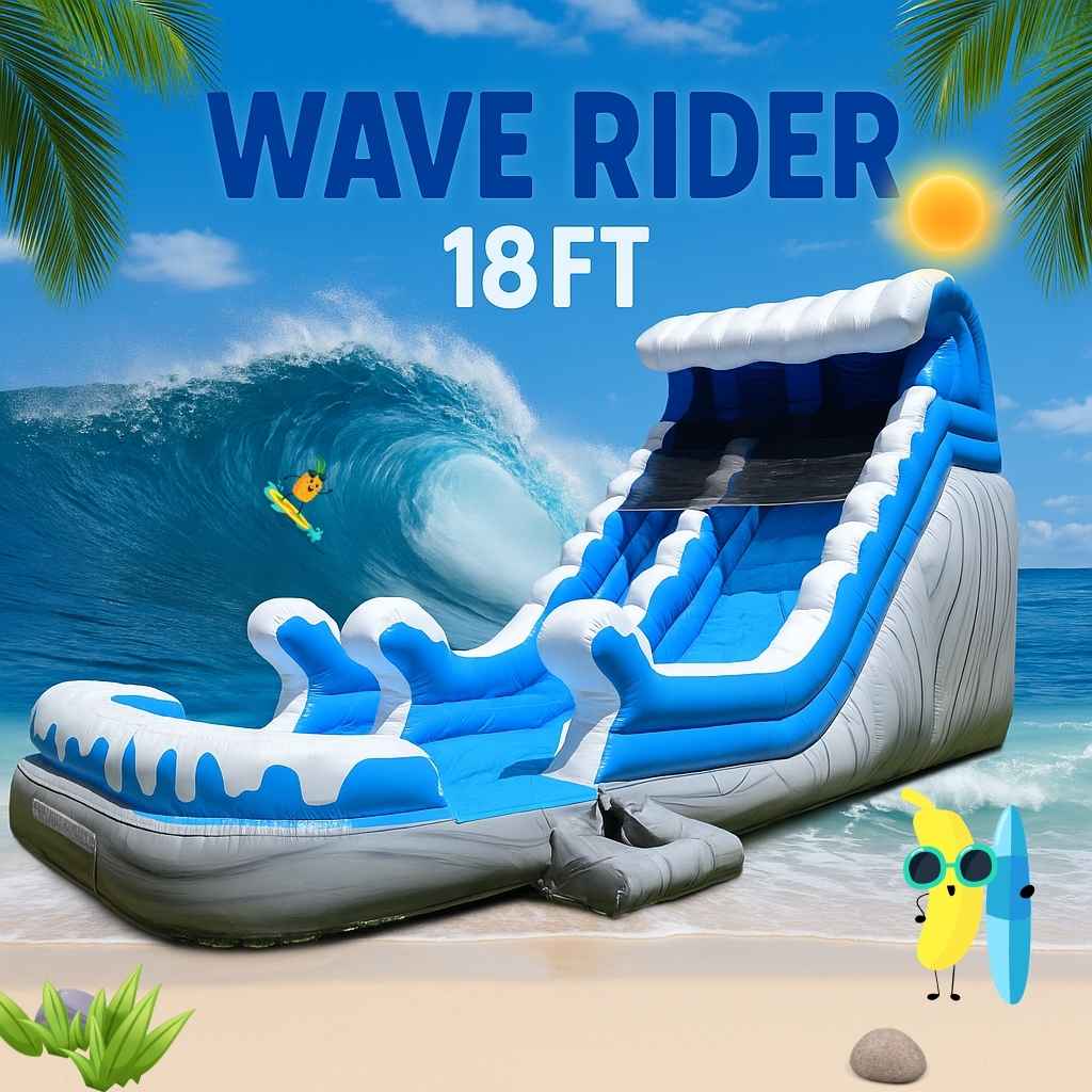 18-ft Wave Rider Slide Rental | Inflatable Attraction